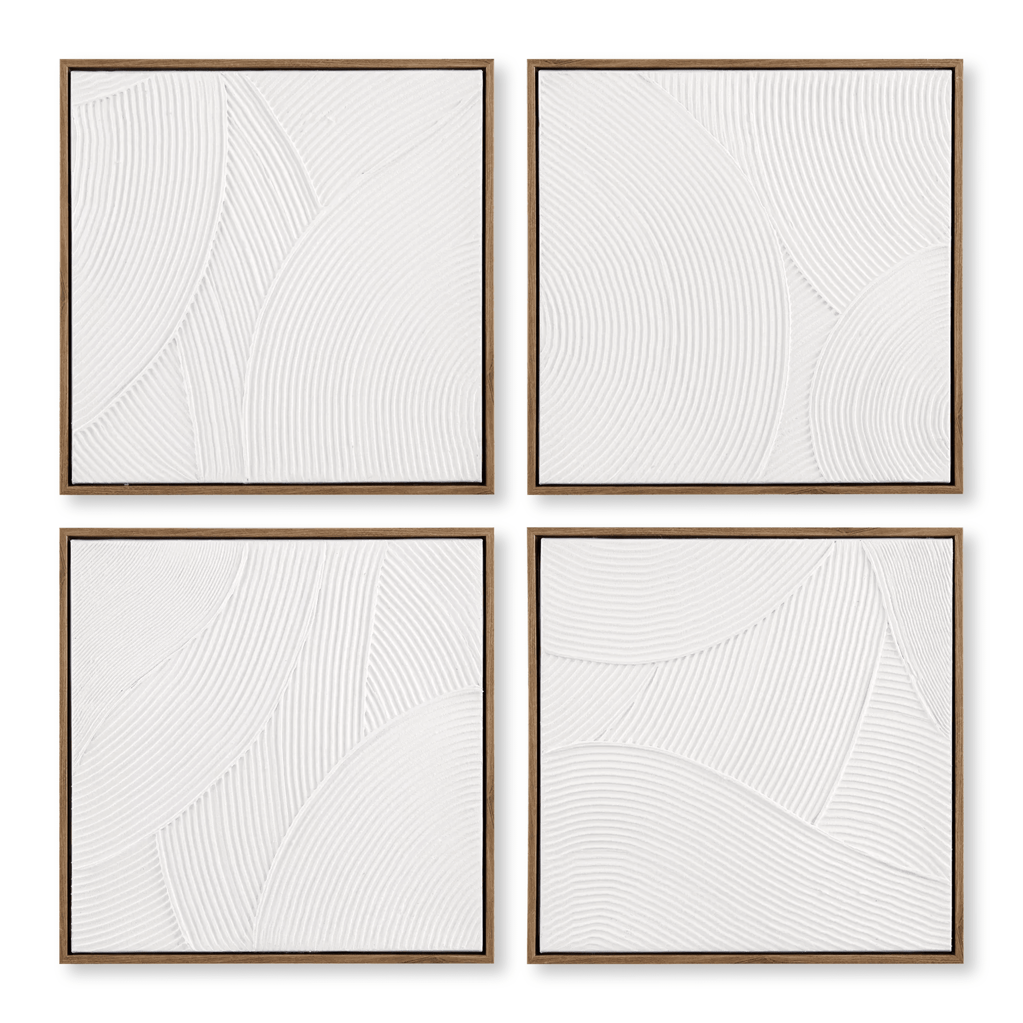 Click here for Bouclair Off White Set Of 4 Oil Painted Abstract F... prices