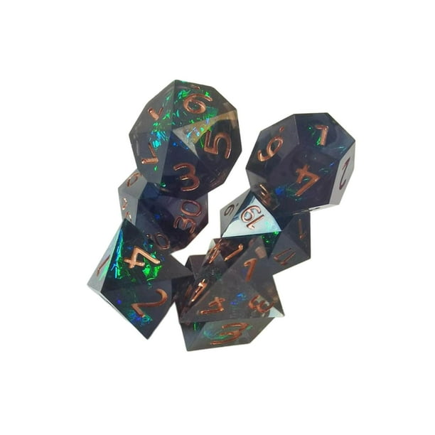 7 Pieces Polyhedral Dices Set Role Playing D4-D20 Bar Toys for DND RPG ...