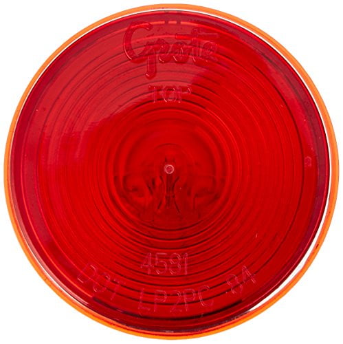 Grote 45812-5 Red 2 1/2" Round Clearance Marker Light (Optic Lens ...