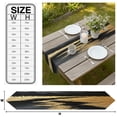 Black Grey Golden Table Runner Linen Burlap Table Runner 36 Inches ...