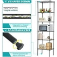 NiamVelo 6 Tier Commercial Wire Shelving Unit, Adjustable Metal Shelf ...