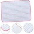 2 Pack Nonmagnetic Whiting Board,Double Sided Whiteboard Lined Dry ...