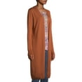 Time and Tru Women's Open Front Duster Cardigan Sweater - Walmart.com