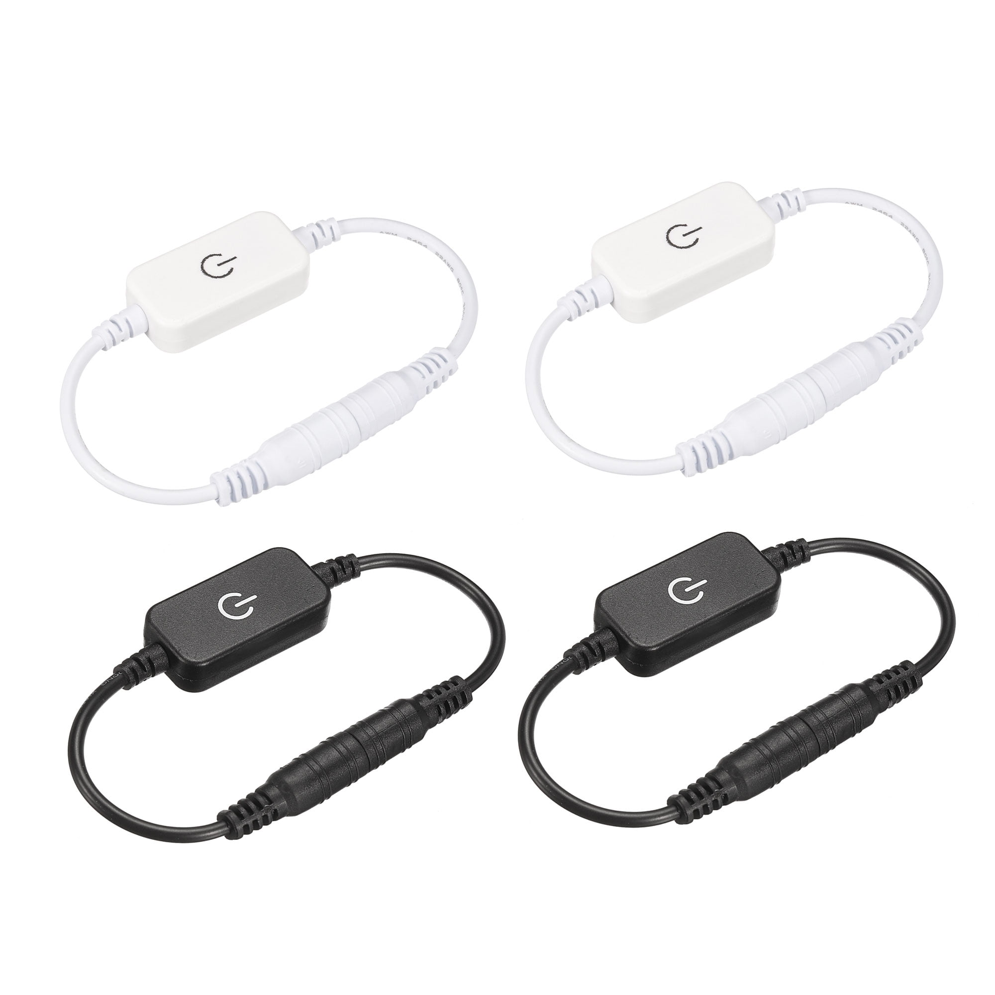 Uxcell 5/12/24V 2A DC Inline Tact Dimmer Switch Control Single Color ...