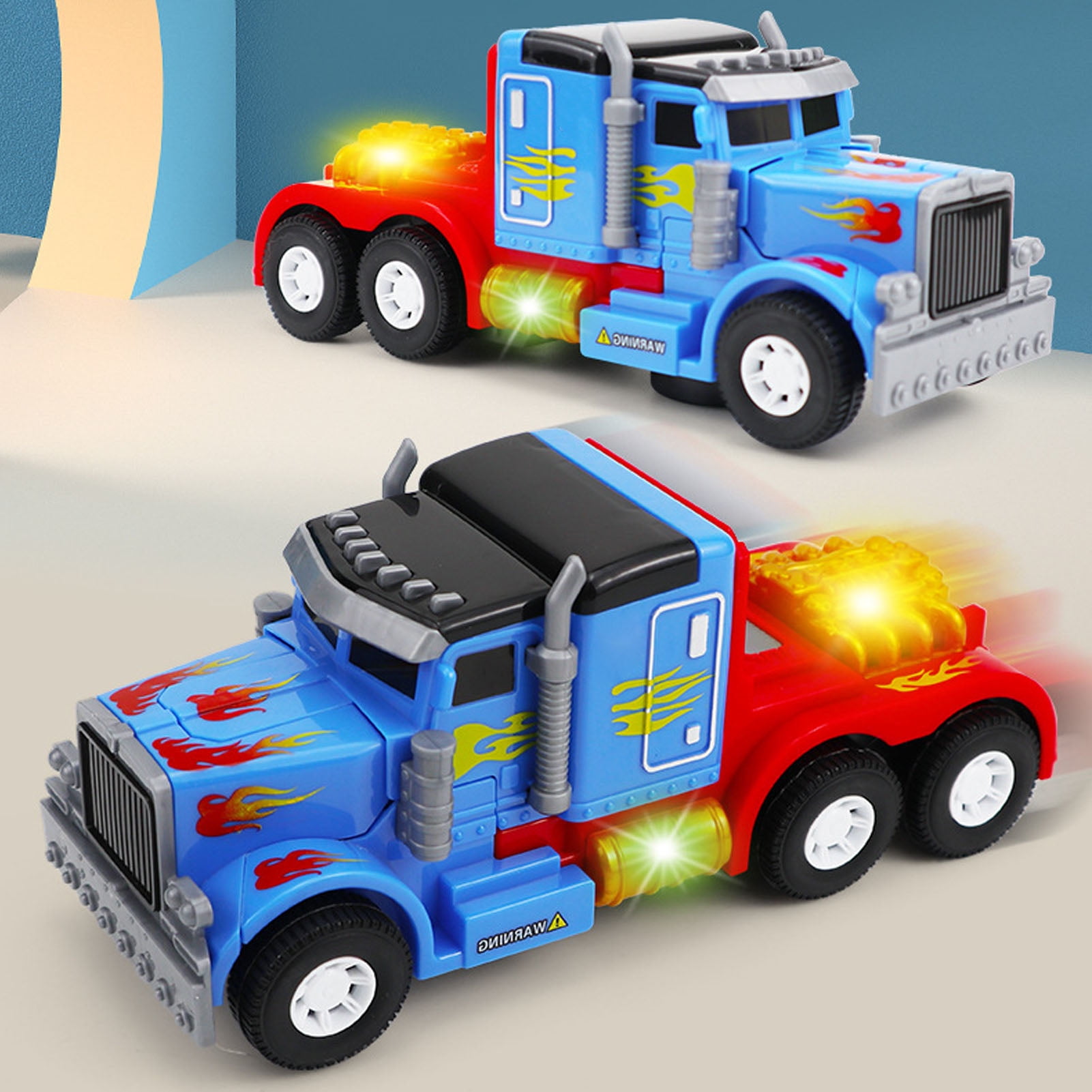Car Robot Transformer Toy, Transforming Toy Car Battery Powered One ...