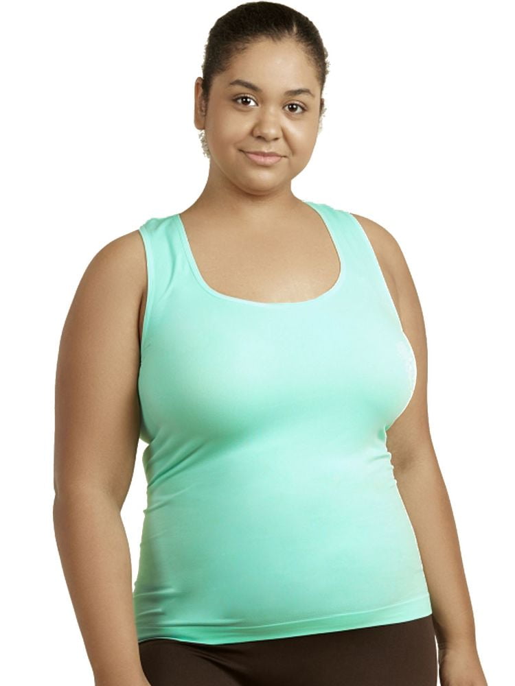 LAVRA Women's Plus Size Nylon Strechy Racerback Tank Top - Walmart.com