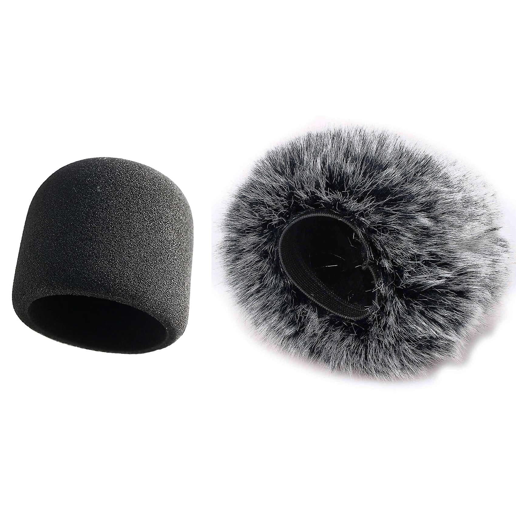 Parabrisas profesional de 2 piezas para cubrir otros micrófonos grandes ...