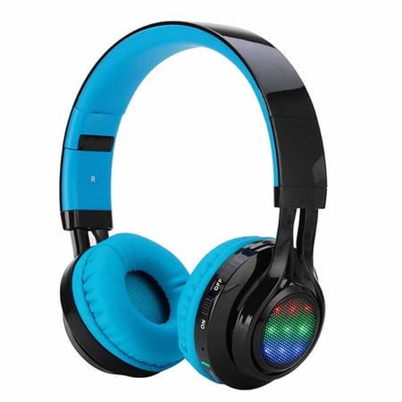 Bluetooth Headphones Light Up, Foldable Stero Wireless Headset with ...