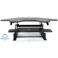 VIVO Black Corner Adjustable Stand-Up Office Desk Riser for Computer ...