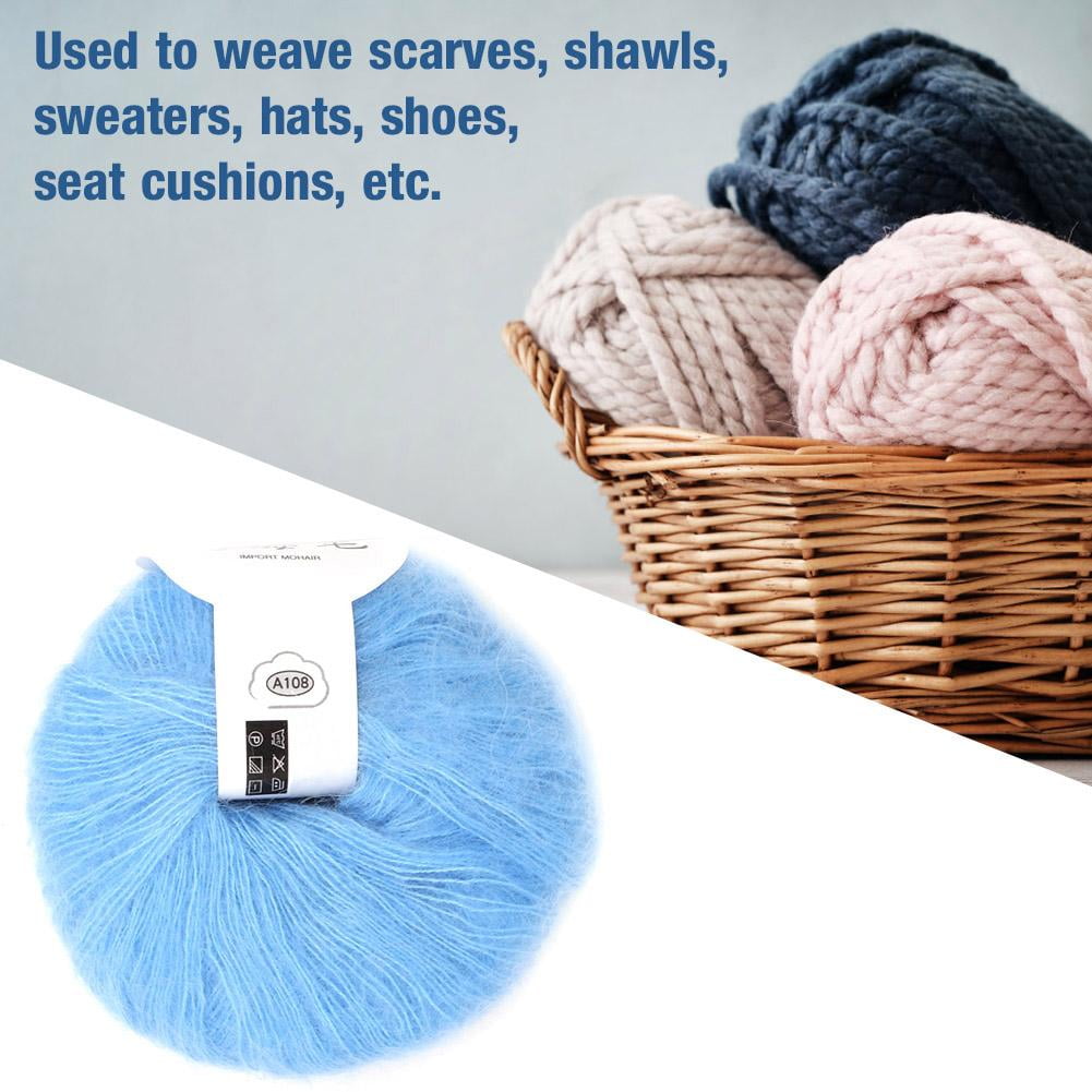 Buy Mavis Angora Wool Yarn Soft Mohair Pashm Knit Angora Long Wool Yarn ...