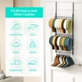 Over Door Hat Rack - 3 Tier Wall Mounted Hat Organizer with 16 Hooks ...
