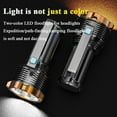 Super Bright LED Flashlight, USB Rechargeable, High Powered Torch ...