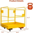 Forklift Safety Cage, 36x36 Inch Work Platform Lift Basket for ...