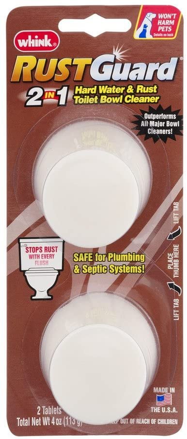 PACK OF 12 - Whink Rust Guard 2 in 1 Hard Water & Rust Toilet Bowl ...