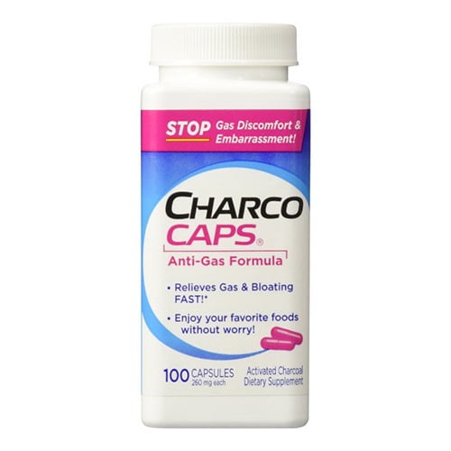 Charcocaps Dietary Supplement Anti-Gas Formula, 100 ct - Walmart.com