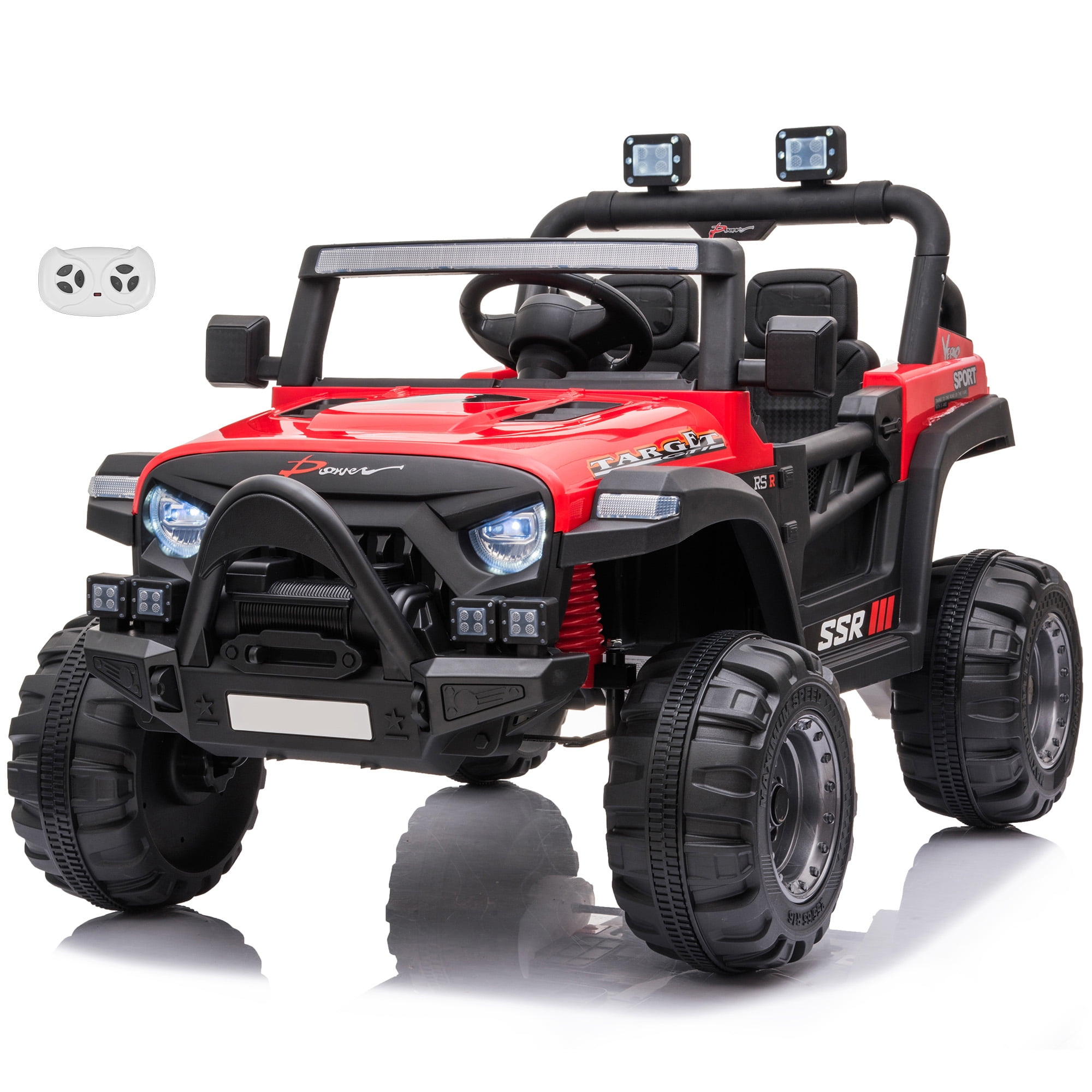 Click here for Voltz Toys Jeep With Angry Face Grill 12v Kids Rid... prices