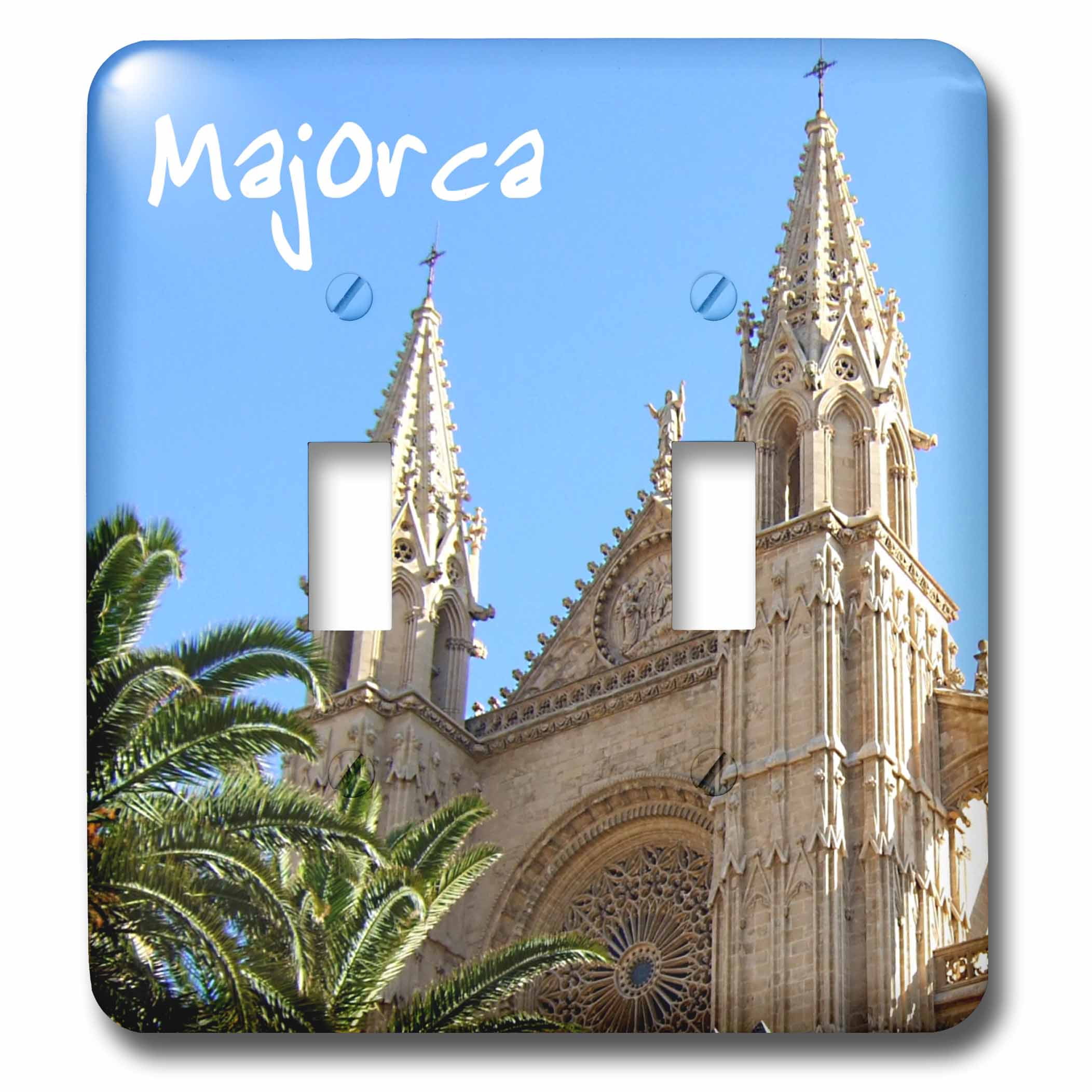 Majorca church with palm trees - Spanish Cathedral of Santa Maria of ...