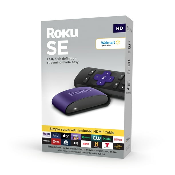 Roku SE HD Streaming Player with High Speed HDMI Cable - Walmart.com