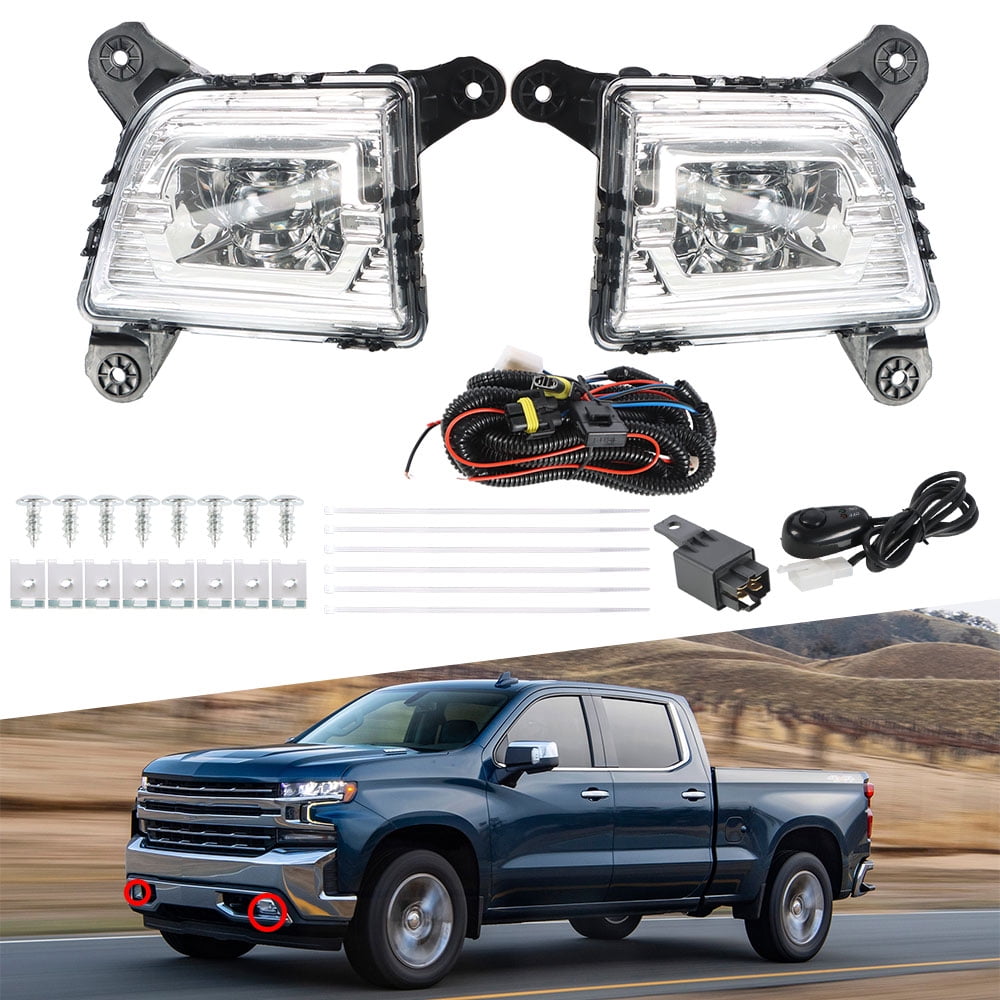 labwork 2Pcs LED Fog Lights Assembly Replacement for 2019 2020 2021 ...