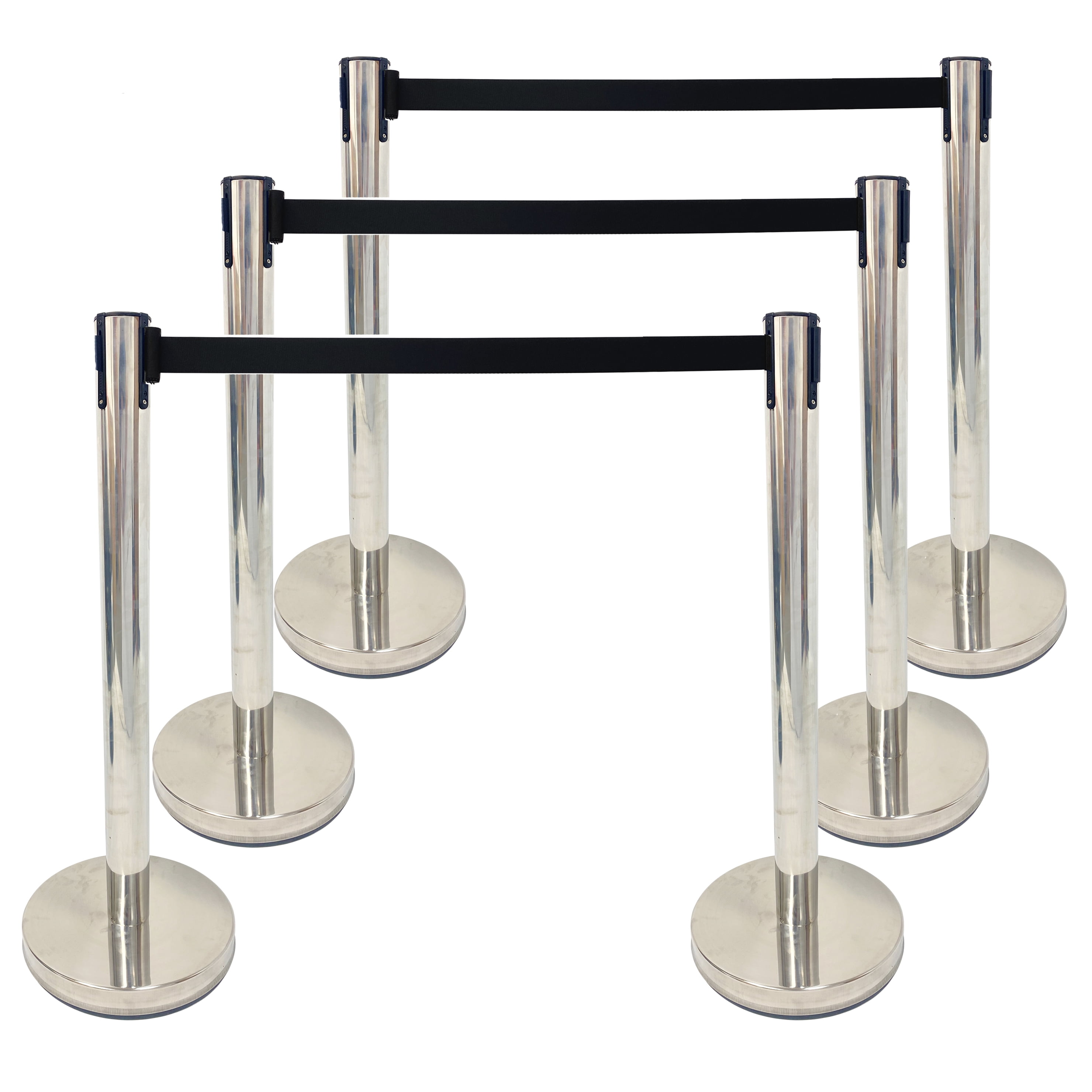 EasyGo Products Heavy Duty Crowd Control Barrier Stanchions – 36 Inches ...