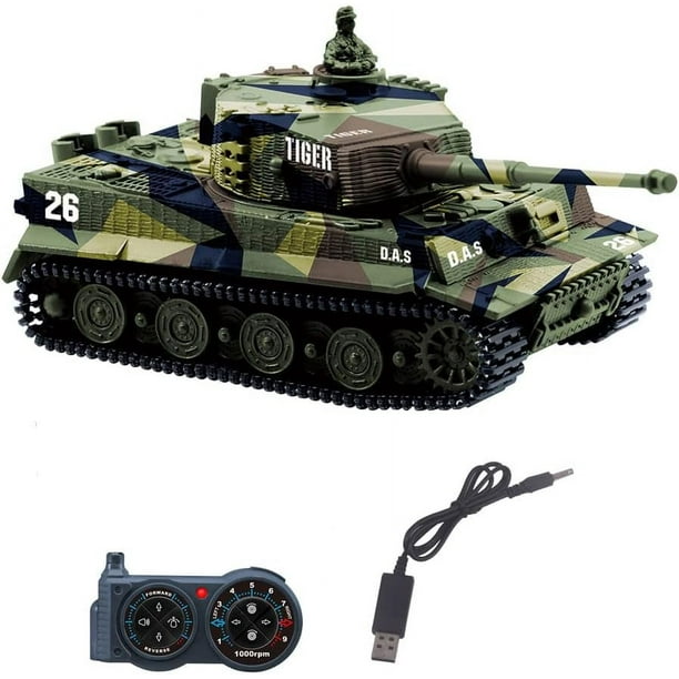 ORUYROP 2.4G RC Tank German Tiger with Sound USB Charger Cable 1:72 ...