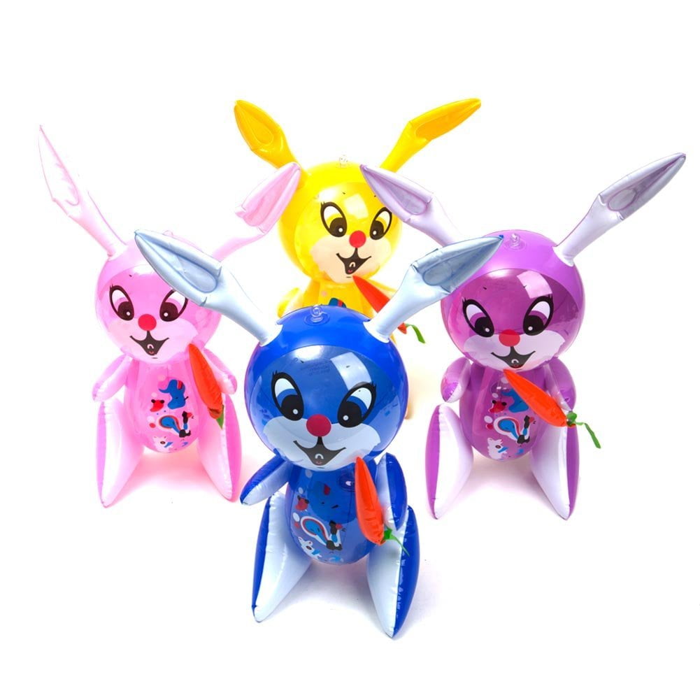 Rabbit with Carrot Inflatable 17" Tall - 12 Count - Walmart.com