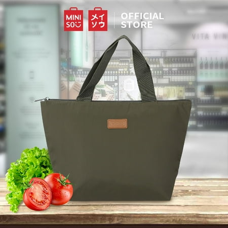 MINISO Simple Lunch Bag for Office Women Men School , Insulated Eco ...