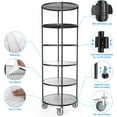 6 Tier Round Shelf 30in Diameter Wire Shelving Unit, NSF Heavy Duty ...