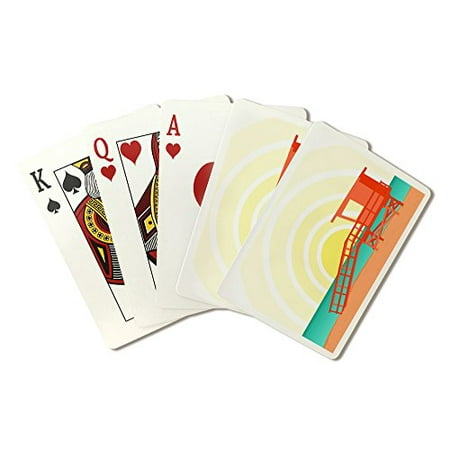 Beach Lifeguard Shack (Playing Card Deck, 52 Card Poker Size with ...