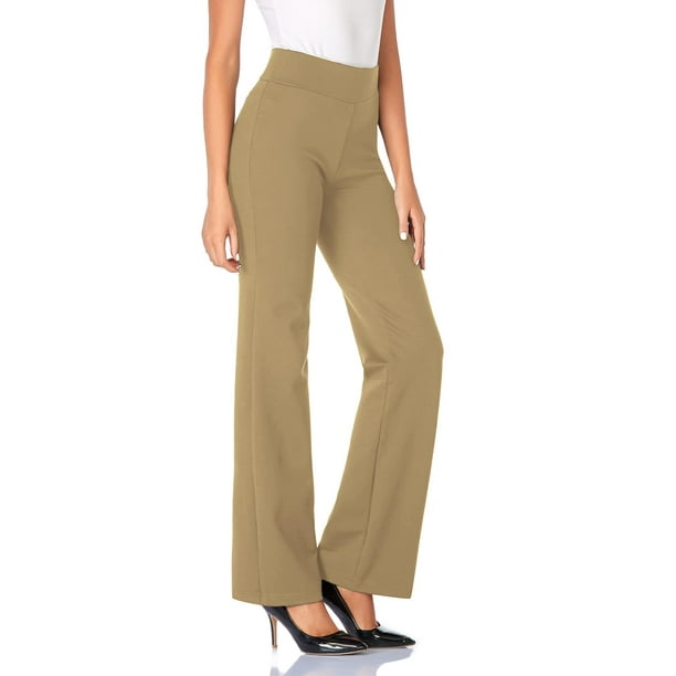 Tapata Womens 28 High Waist Stretchy Bootcut Dress Pants Tall, Petite ...
