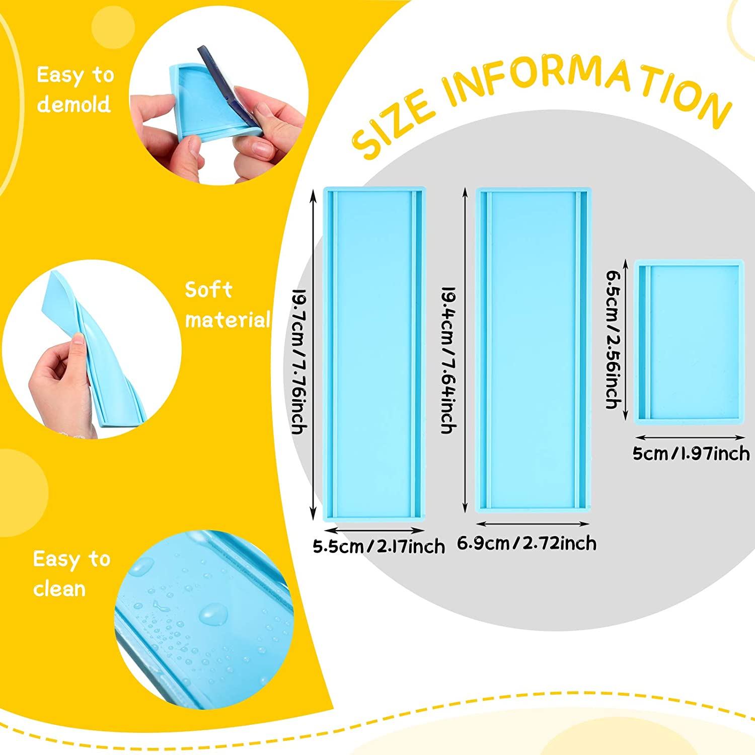 Molds Rugby domino silicone mold Craft Supplies & Tools etna.com.pe