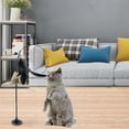 Cat Feather Toy Suction Cup Wand Bell Teaser Interactive Play Stick ...