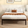 Yardi Yarda Full Size Wood Bed Frame with Wooden Slats Support and ...