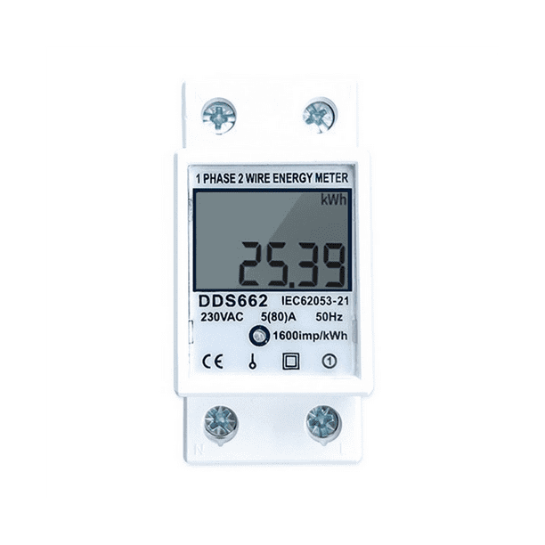 ckepdyeh Din Rail Digital Single Phase Reset Zero Energy Meter AC 220V ...