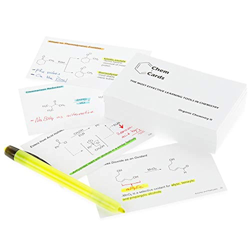 ChemCards: Study Flash Cards for Organic Chemistry - Second Semester ...