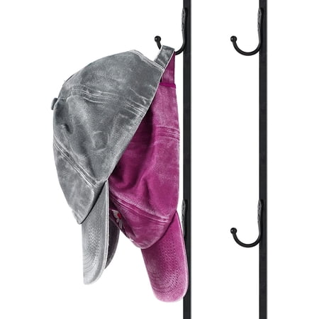 2 Pieces Adjustable Door Cap Rack Closet Hanging Cap Organizer Hanging ...