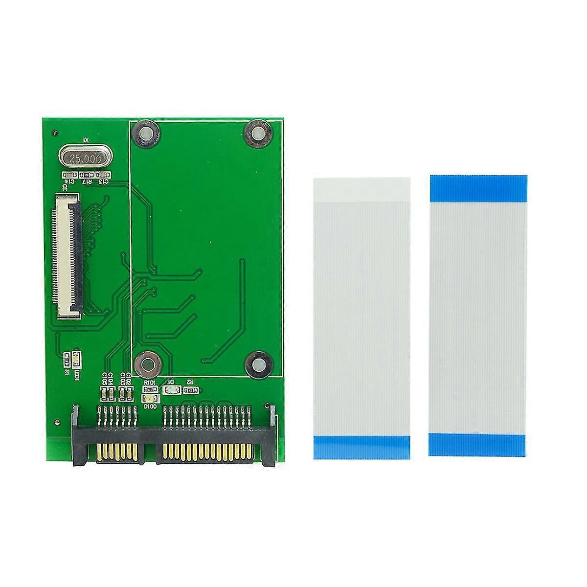 1.8 inch 40Pin ZIF/ SSD HDD Drive to 7+15 22 Pin SATA Adapter Converter ...