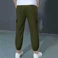 Eltusu Sweatpants for Boys, Elastic Bottom Relaxed Fit Solid Color ...