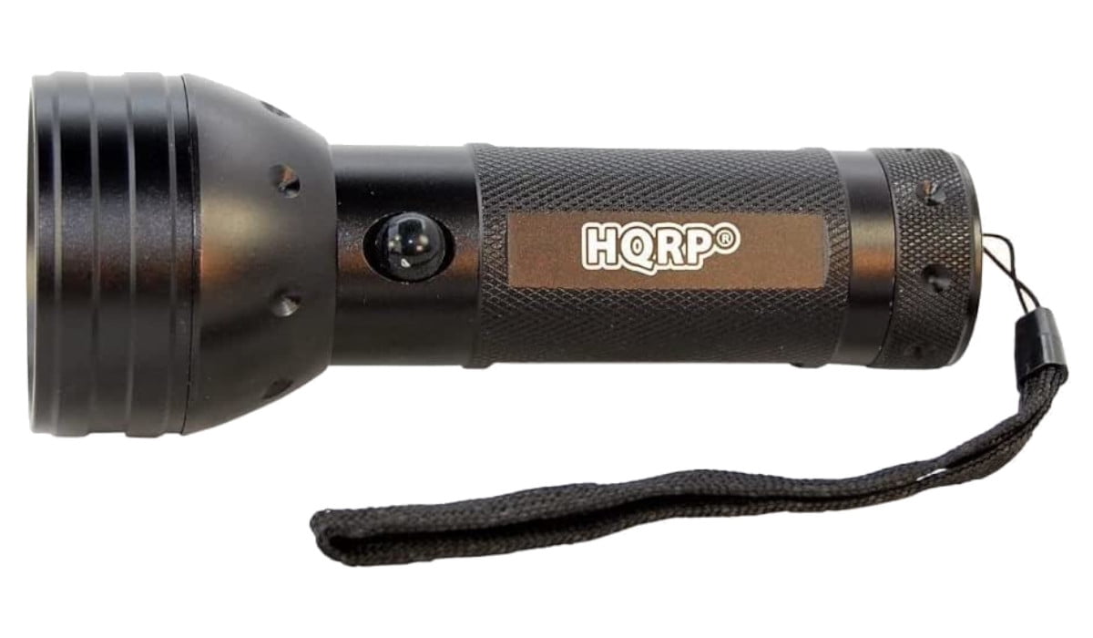 HQRP 51 LEDs Red Light LED Black Flashlight with a Large Coverage Area ...