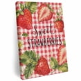 Red Strawberries Canvas Wall Art for Living Room, Fruit Sweet ...