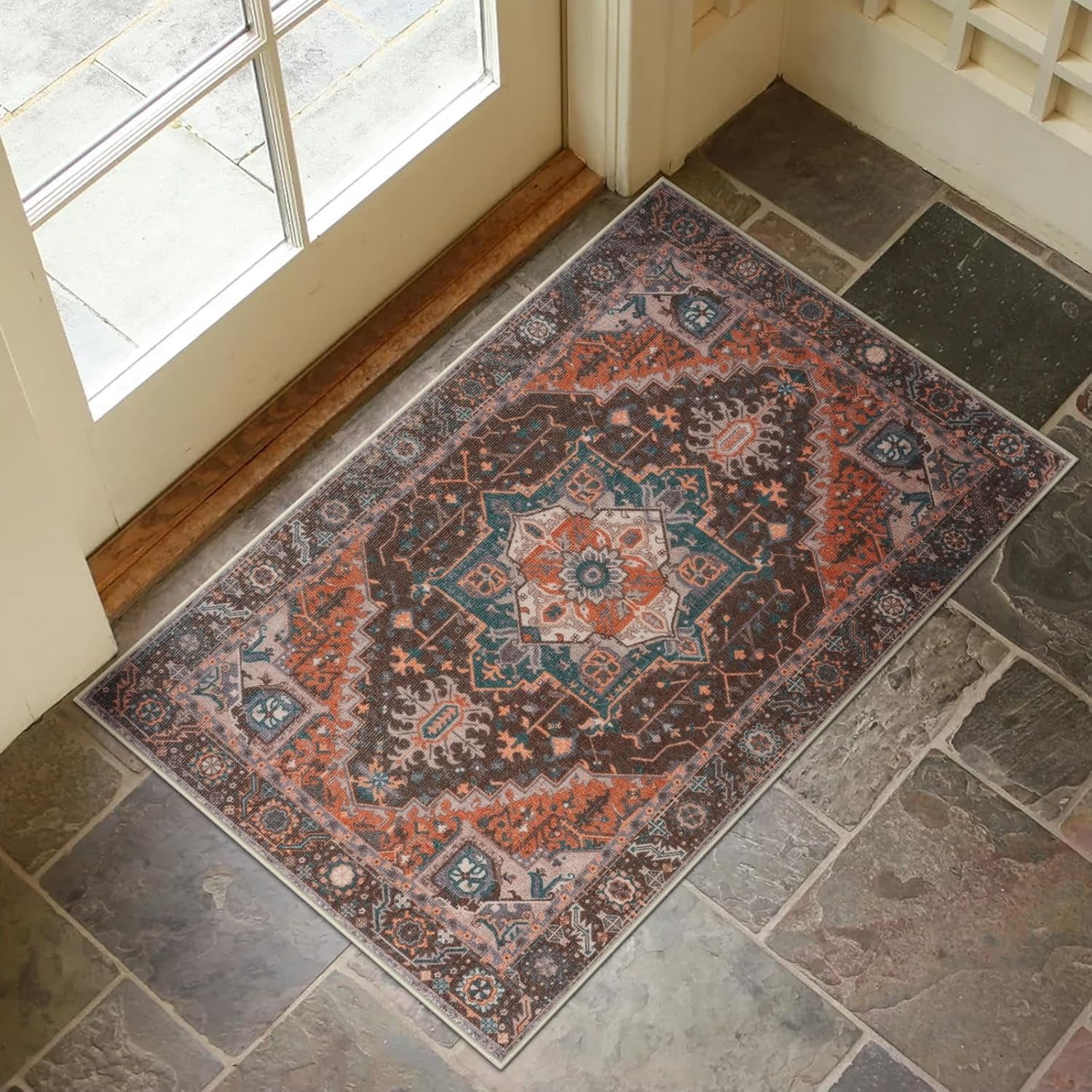 Click here for Yanton Washable 2yanton3 Small Rug  Non Slip Retro... prices