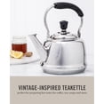 Stainless Steel Tea Kettle – Heavy Gauge Durable Whistling Tea Kettle ...