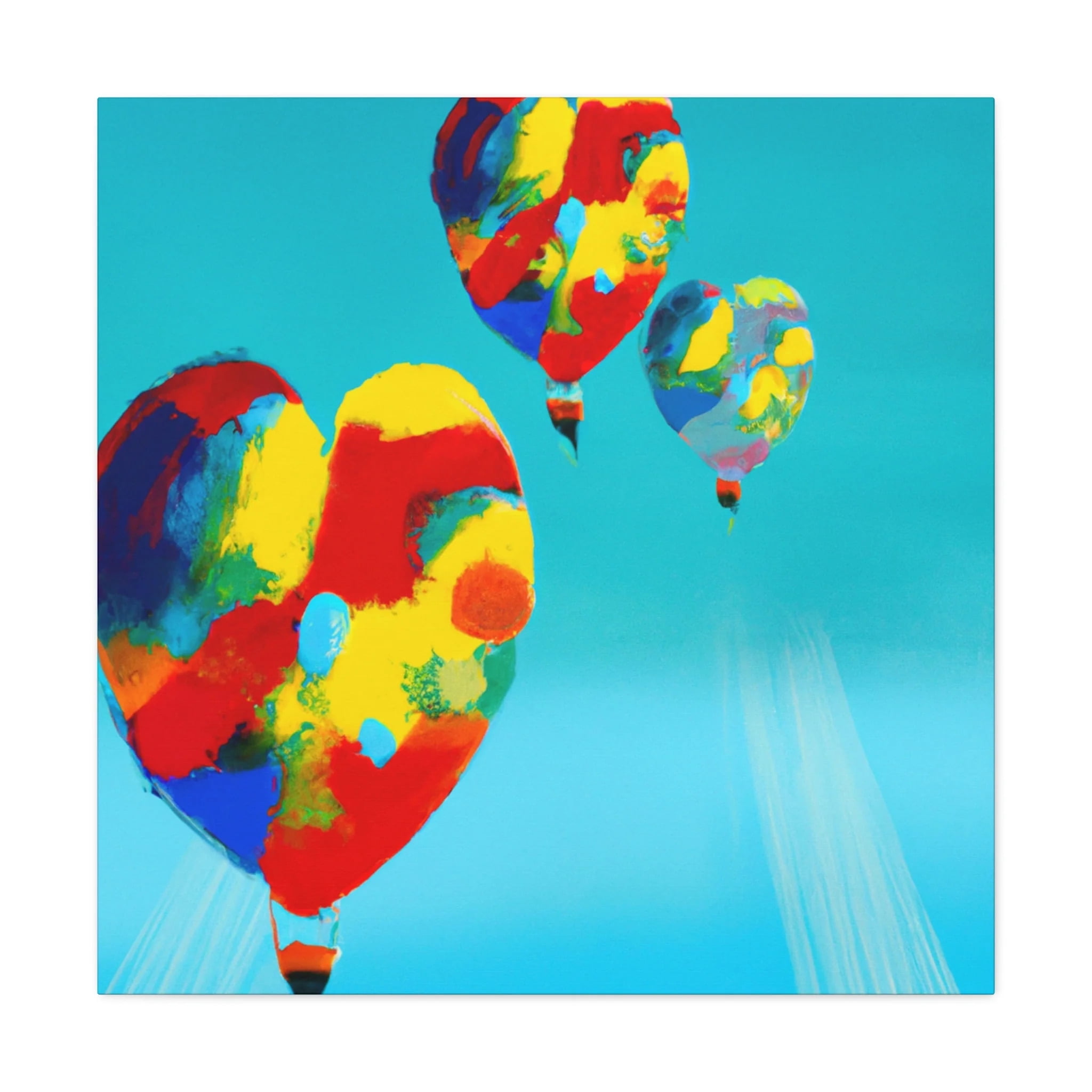 Skyward Flight of Balloons - Canvas - Walmart.com