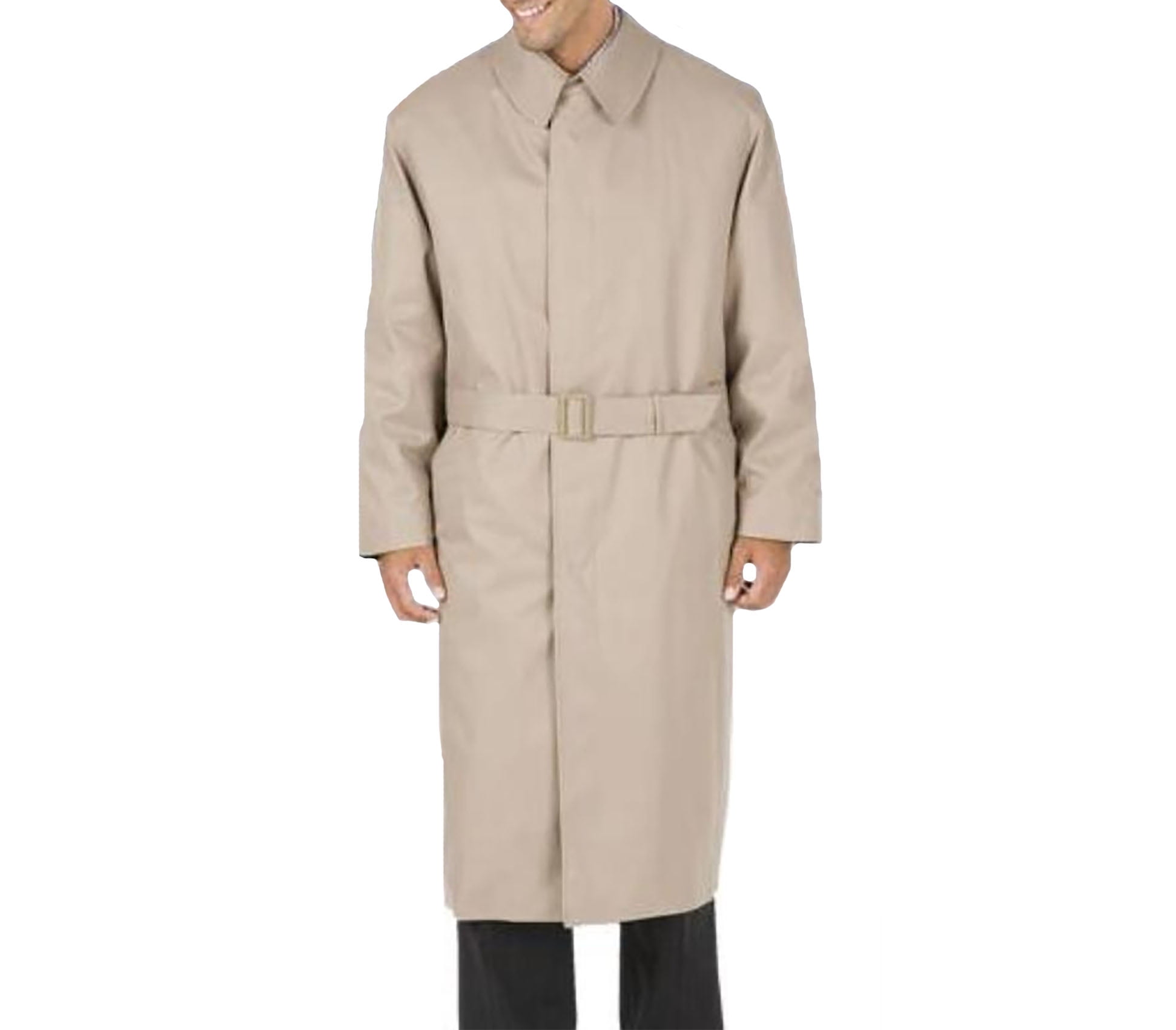 Mens Dress Coat 46 Inch Vent, Fly Front Coat With Split Raglan Sleeves ...