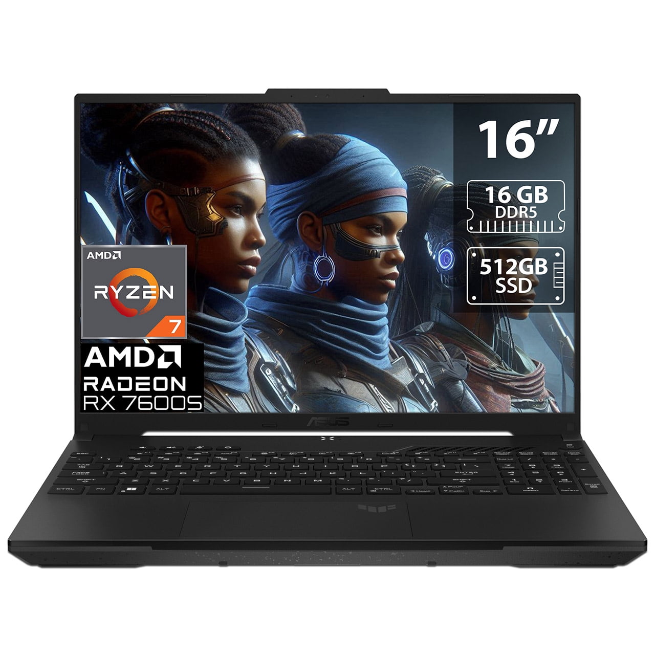Laptop Gamer Asus TUF GAMING 16' AMD Ryzen 7-7735HS 16GB RAM 512GB SSD ...