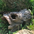 Aquascape Faux Log Fish Cave, Large Wood House Decor for Pond ...