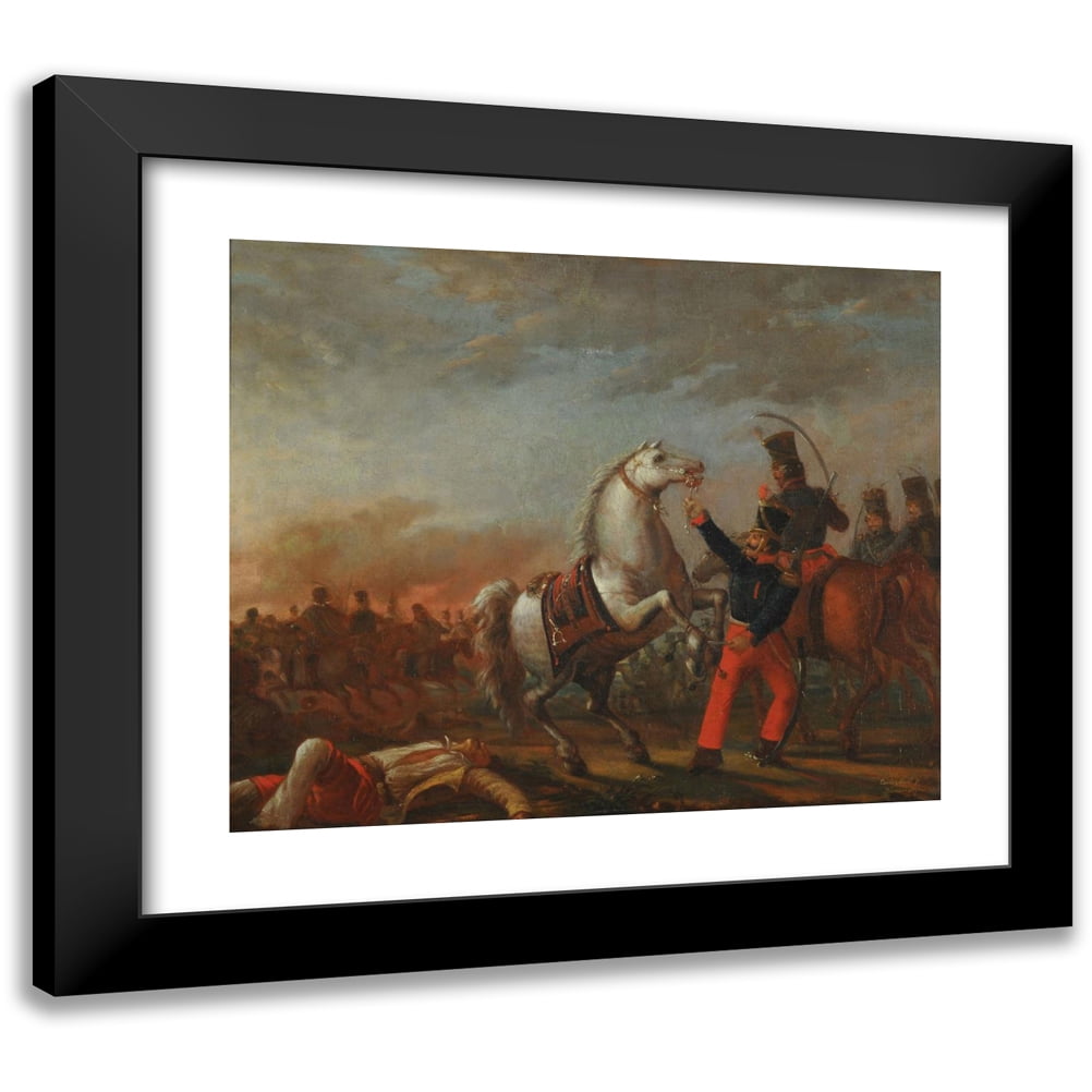 Carlos Morel 14x12 Black Modern Framed Museum Art Print Titled ...