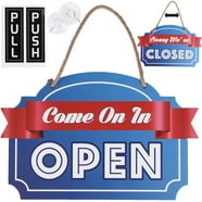 Headline Sign Century Series Reversible Open/Closed Sign, w/Suction ...