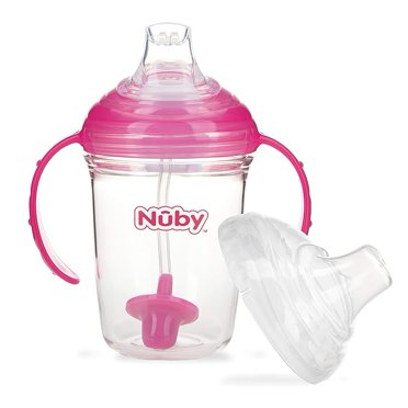 Nuby Sipeez 360 Wonder Spoutless Trainer Sippy Cup - 2 pack - Walmart.com