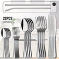 Stainless Steel Flatware Set, 20/40/60/72-Piece Silverware Cutlery Set ...